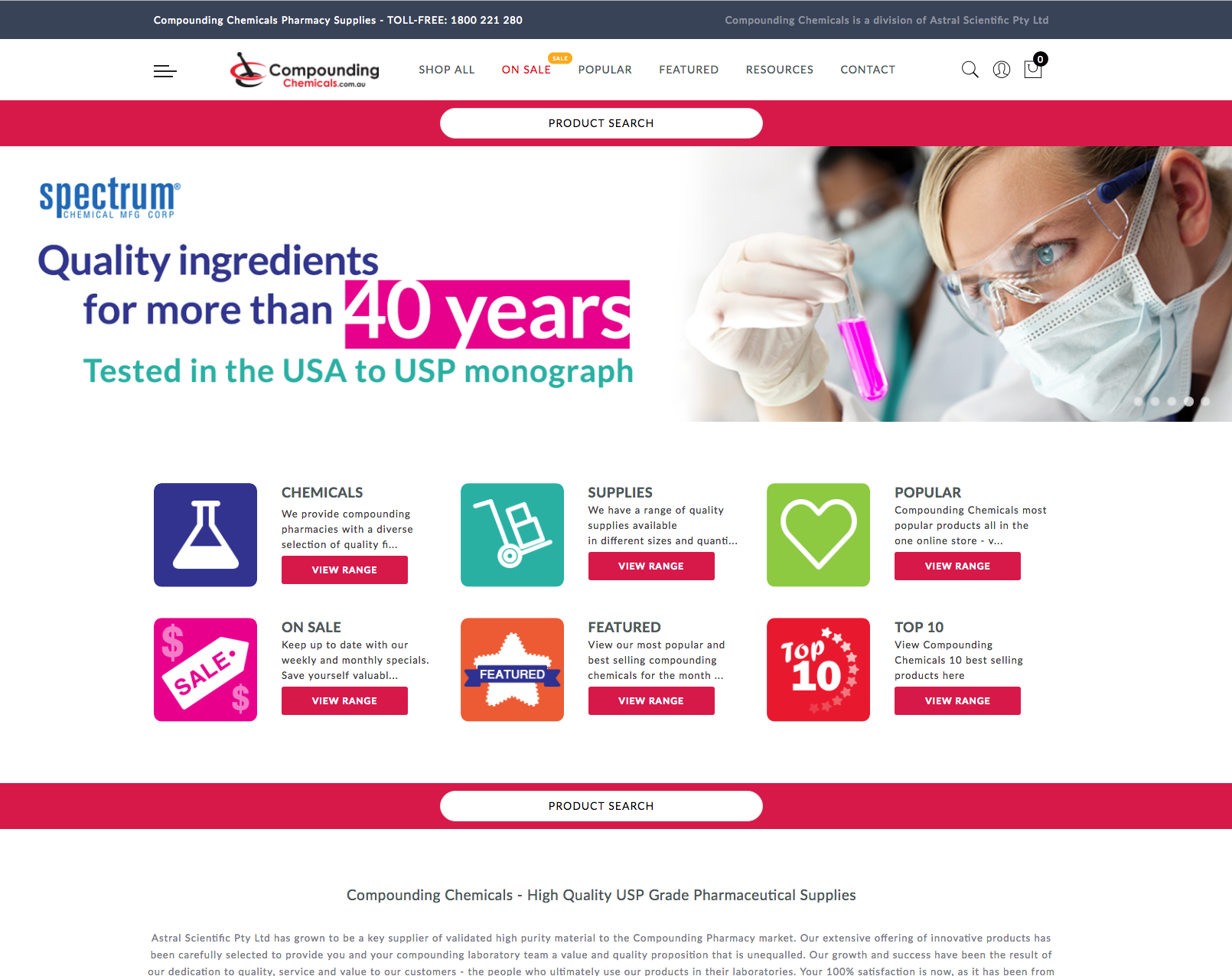 Compounding Chemicals eCommerce Solutions and Alinga